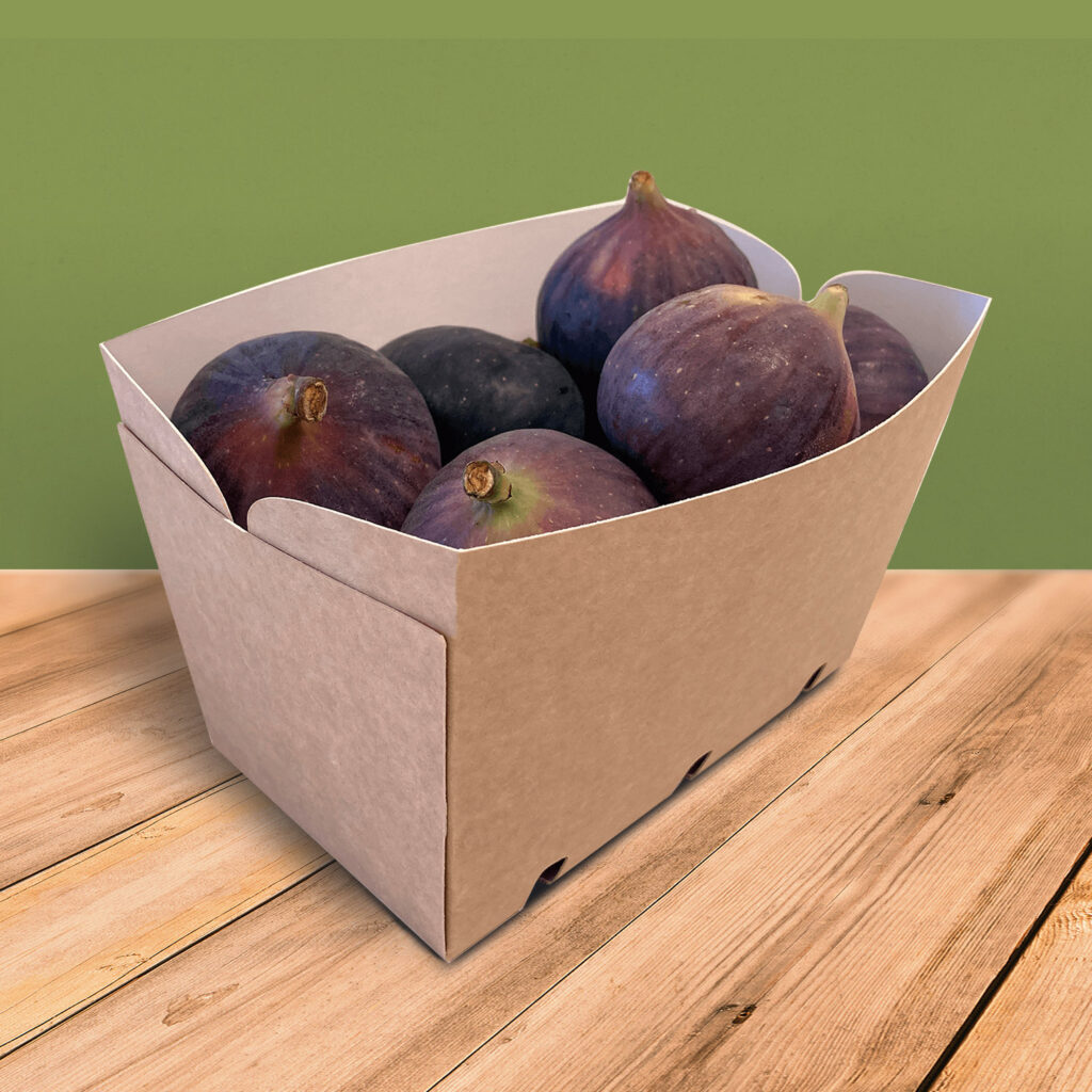 Barquette carton kraft 1kg - Cavare Packaging